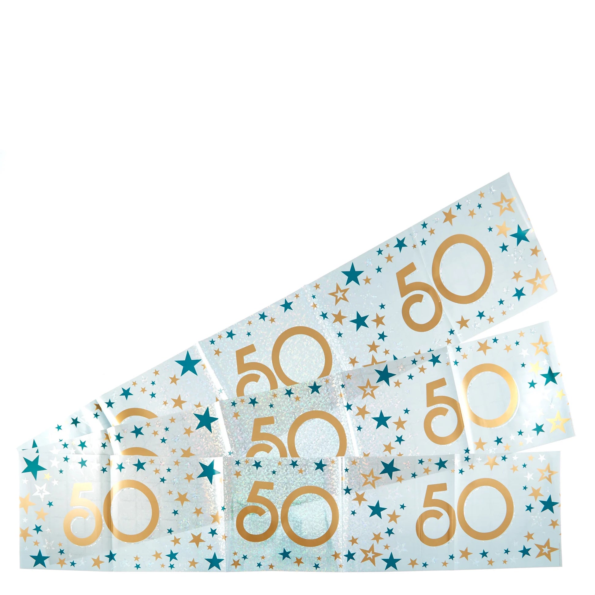 Holographic 50th Birthday Party Banner – Eternity Party Express